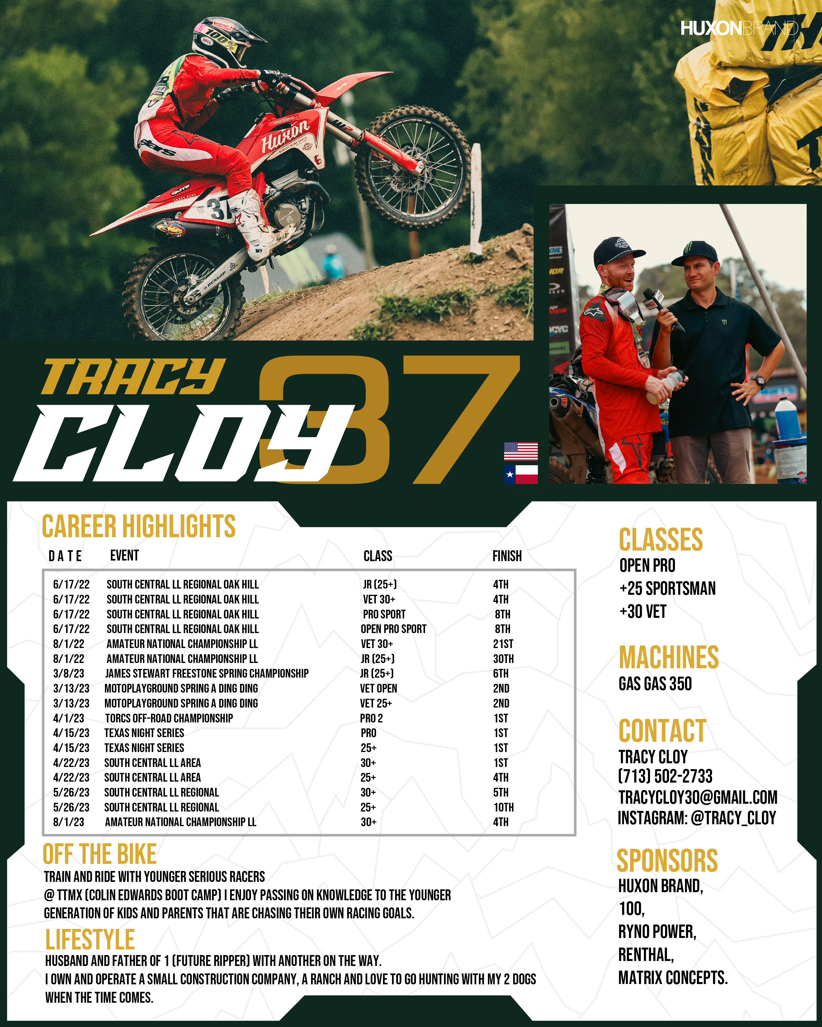 RACER RESUME VERSION 1 | Huxon Brand
